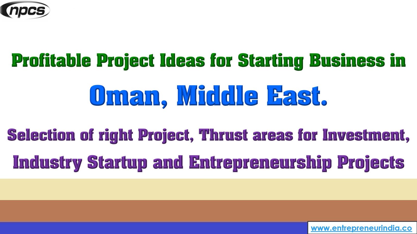Profitable Project Ideas for Starting Business in Oman, Middle East ...